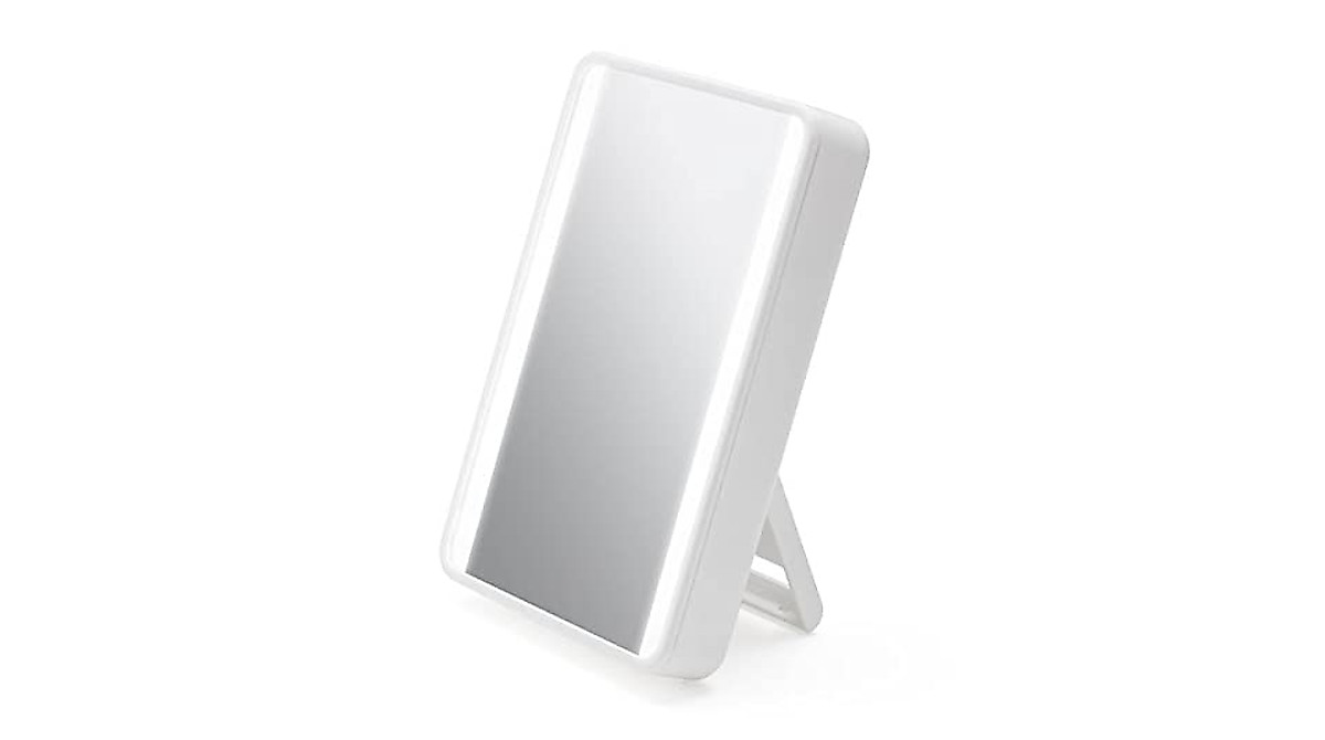 iHome Portable Vanity Mirror with Bluetooth, LED Lighting & More