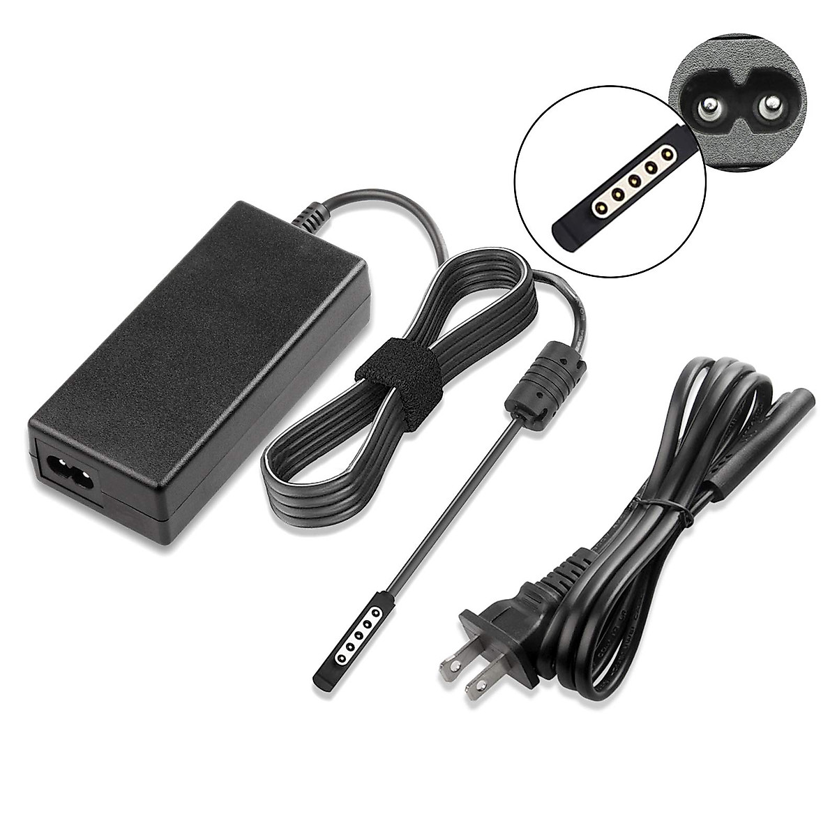 Surface Pro 1 Pro 2 Pro RT Charger, Surface Power Supply Adapter 43W 12V 3.58A Charger Power Cord fit Microsoft Surface Pro 1, Surface Pro 2, Surface RT, 1512 1536 1601 i5 i7 Tablet -Futurebatt