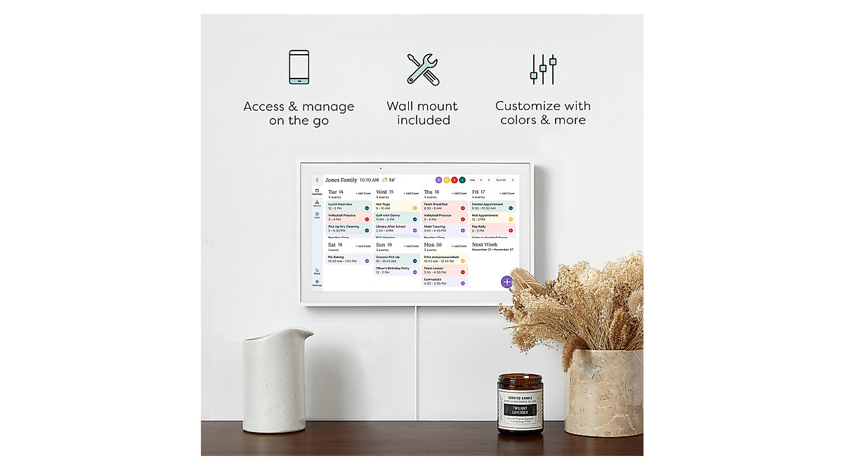 Skylight 15" Digital Calendar & Chore Chart for Families