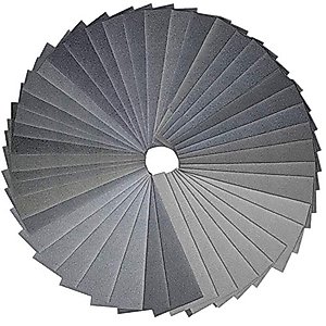 Anezus 90Pieces Sandpaper Assortment 400 to 3000 5000 7000 Grit Wet Dry Fine Sand Paper Assortment for Automotive Sanding Car Painting Wood Furniture Finishing