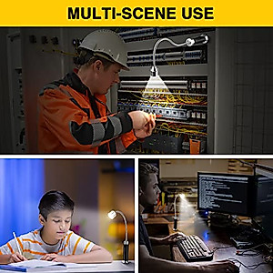 Barbecue Grill Lights, BBQ Accessories for Outdoor Grill with Magnetic Base, Super Bright LED, 360 Degree Flexible Gooseneck, Water and Heat Resistant, Batteries Included - Pack of 2