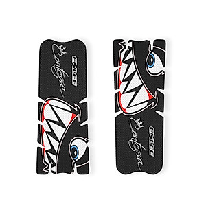 ENLEE One Pair Mountain Bike Stickers, Bicycle Frame Protector for Bike Cranksets/Bicycle Handlebar (for Crankset/Black)