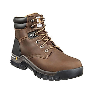 Carhartt Men's Rugged Flex 6" Comp Toe Work Boot, Brown Oil Tanned Leather, 12