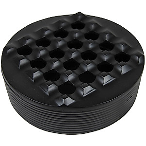U.Like Relax Zone Aluminum Metal Cigar Ashtray with Lid For Men-Durable handcrafted 16 Holes Grid Design Ash Tray indoor and outdoor - Wind Resistant Round Cigars to Cigarillos, black (53)