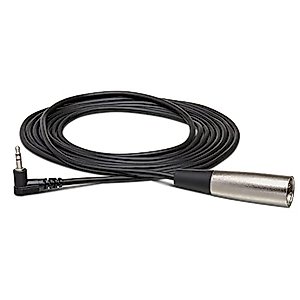 Hosa XVM-105M Right Angle 3.5 mm TRS to XLR3M Microphone Cable, 5 Feet