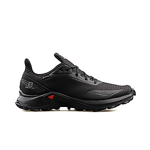 Salomon ALPHACROSS Blast Gore-TEX Trail Running Shoes for Men Sneaker, Black/Black/Black, 10.5