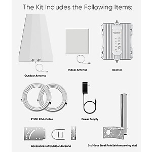 Amazboost Cell Phone Signal Booster for Home, Supports 5,000 SQ FT Area, All U.S. Carriers - Compatible with Verizon, AT&T, T-Mobile, Sprint & More-FCC Approved 5G 4G LTE 3G Cell Phone Booster