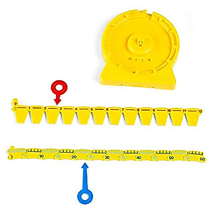 hand2mind - 92286 Number Line Clock for Kids Ages 5-10, Turn A Number Line Into A Clock, Hands-on Way to Go from Counting Numbers to Telling Time, Learning to Tell Time Clock, Homeschool Supplies (Set of 1)