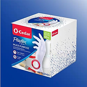PLAYTEX Multi-Purpose White Latex Gloves, 1-Size Fits Most 60 Count (Pack of 1)