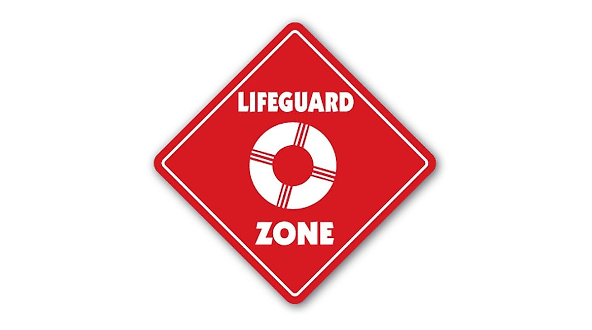 Lifeguard Zone Sign: Durable Novelty Wall Plaque & Gift