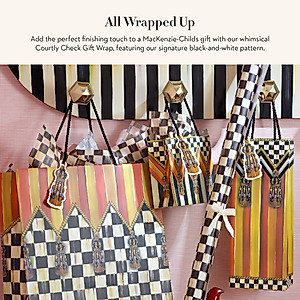 MACKENZIE-CHILDS 2-Pack Courtly Check Gift Wrap, Checkered Wrapping Paper, 60" Long