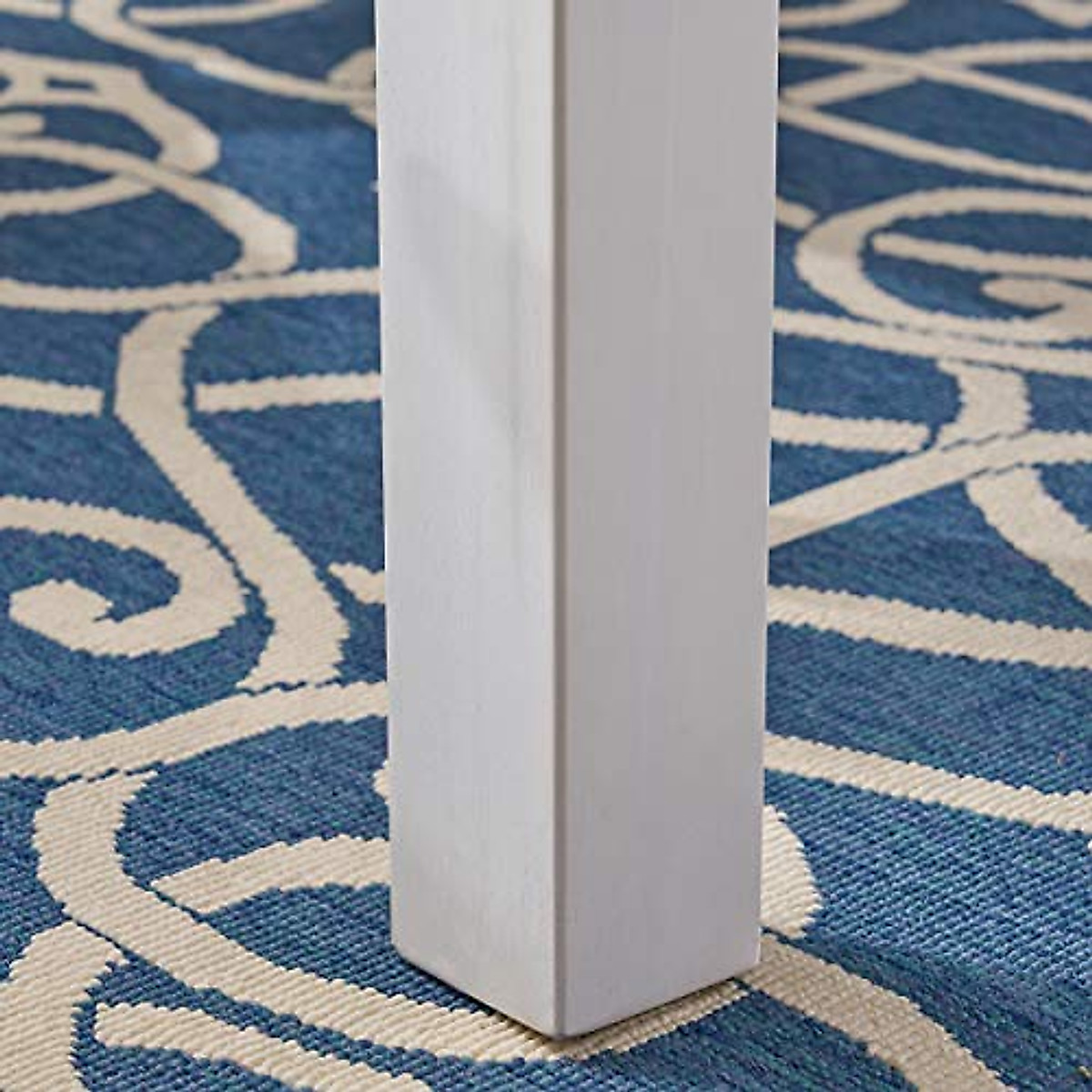 Christopher Knight Home Noe Outdoor 7-Piece Acacia Wood Dining Set, Dark Brown and White