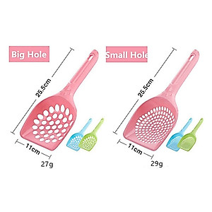 DPWOUM Pink Plastic Cat Litter Scoop Pet Care Sand Waste Scooper Shovel Hollow Cleaning Tool Pet Supplies Easy to Clean Cat Litter Scoops Litter and Housebreaking Pet Supplies