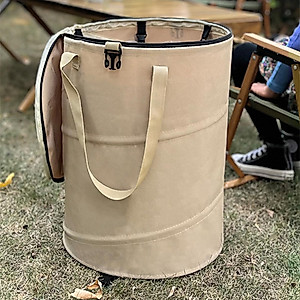 ANTING PRODUCTS Camping Pop up Trash Can, Camping Trash Can Collapsible,Pop up Trash Can with Lid,Collapsible Garbage Can for Camping,Outdoor Travel (Color C)