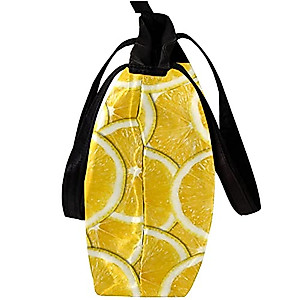 Purses for Women, Tote Bag, Handbags for Women, The Tote Bag, yellow lemon fruit pattern