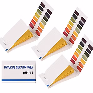 pH Test Strips, 4 Packs of 320 pH. 1-14 Test Paper, Litmus Paper pH Test Strips, pH Balance Test Strips for Women for Water Saliva Urine Soil Testing