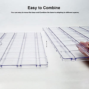 PHOJEWI Purse Organizer for Closet, Adjustable Clear Shelf Dividers for Closet Organization Plastic Purse Storage Organizer Bag Organizer