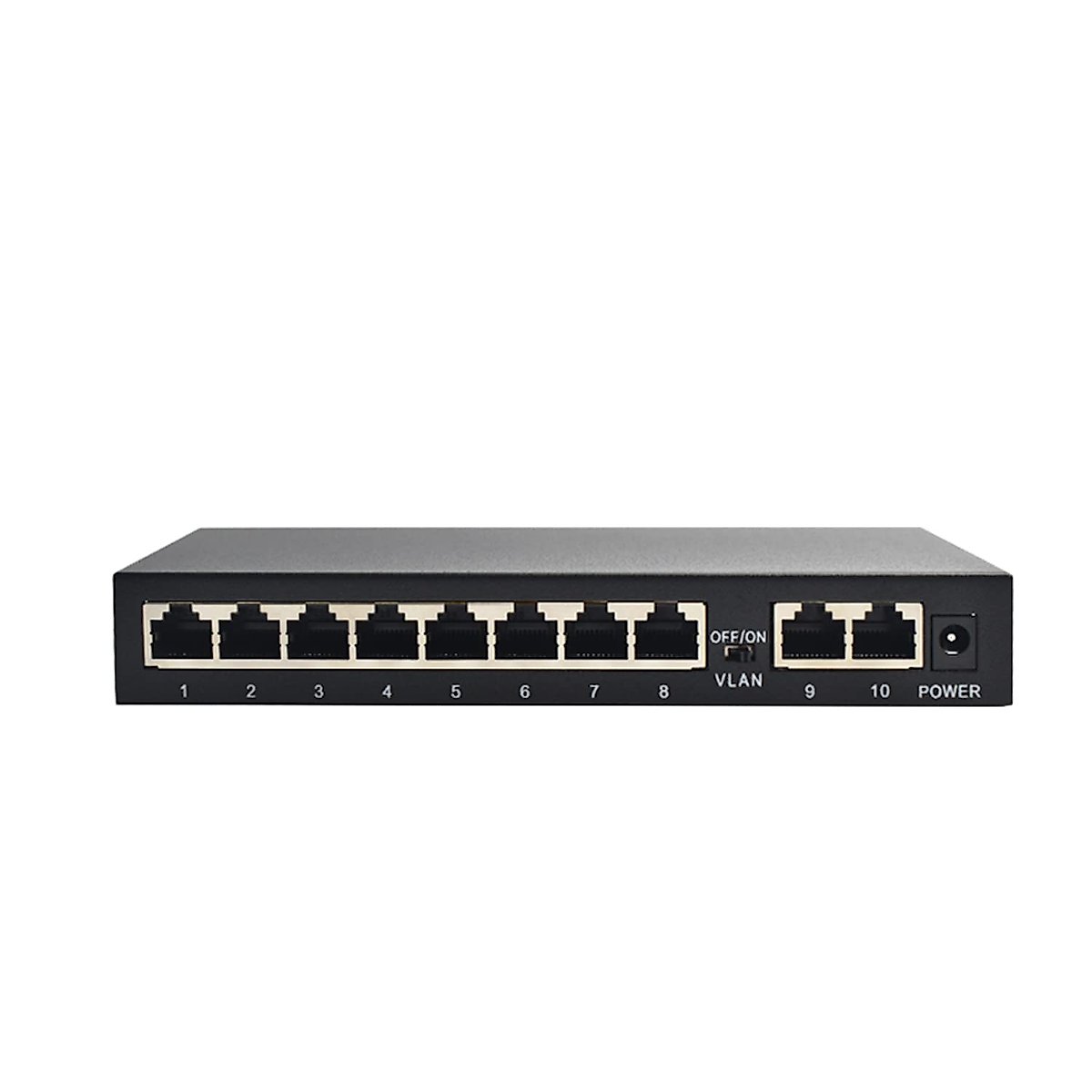 KuWFi Gigabit Ethernet Network Switch 10/100/1000Mbps 10 Port RJ45 LAN Hub Desktop Fast Ethernet Switch for Office Dormitories Home