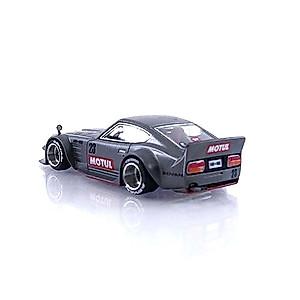 Datsun Fairlady Z RHD (Right Hand Drive) #23 Dark Gray Metallic Advan (Designed by Jun Imai) Kaido House Special 1/64 Diecast Model Car by True Scale Miniatures KHMG035