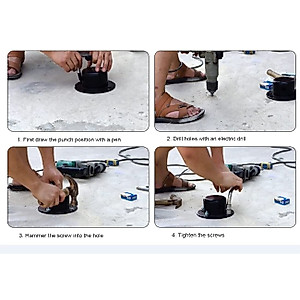 OUSIKA Parking Post, Parking Barrier, for Parking Lot Parking Barriers, Parking Space Lock, Parking Pile, Ground Pile, Warning Column, Car Stopper Bollard