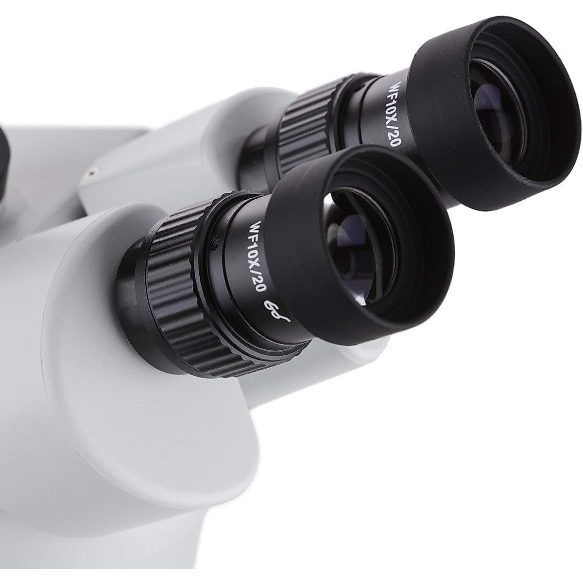 AmScope SM-2TZZ Professional Trinocular Stereo Zoom Microscope, WH10x and WH20x Eyepieces, 3.5X-180X Magnification, 0.7X-4.5X Zoom Objective, Upper and Lower Halogen Lighting, Pillar Stand, 110V-120V, Includes 0.5X and 2.0X Barlow Lenses