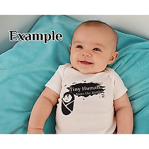 LOTR Baby Onesie - One Does Not Simply Crawl Into Mordor (3-6 Month - Black Fabric - Gold Design)