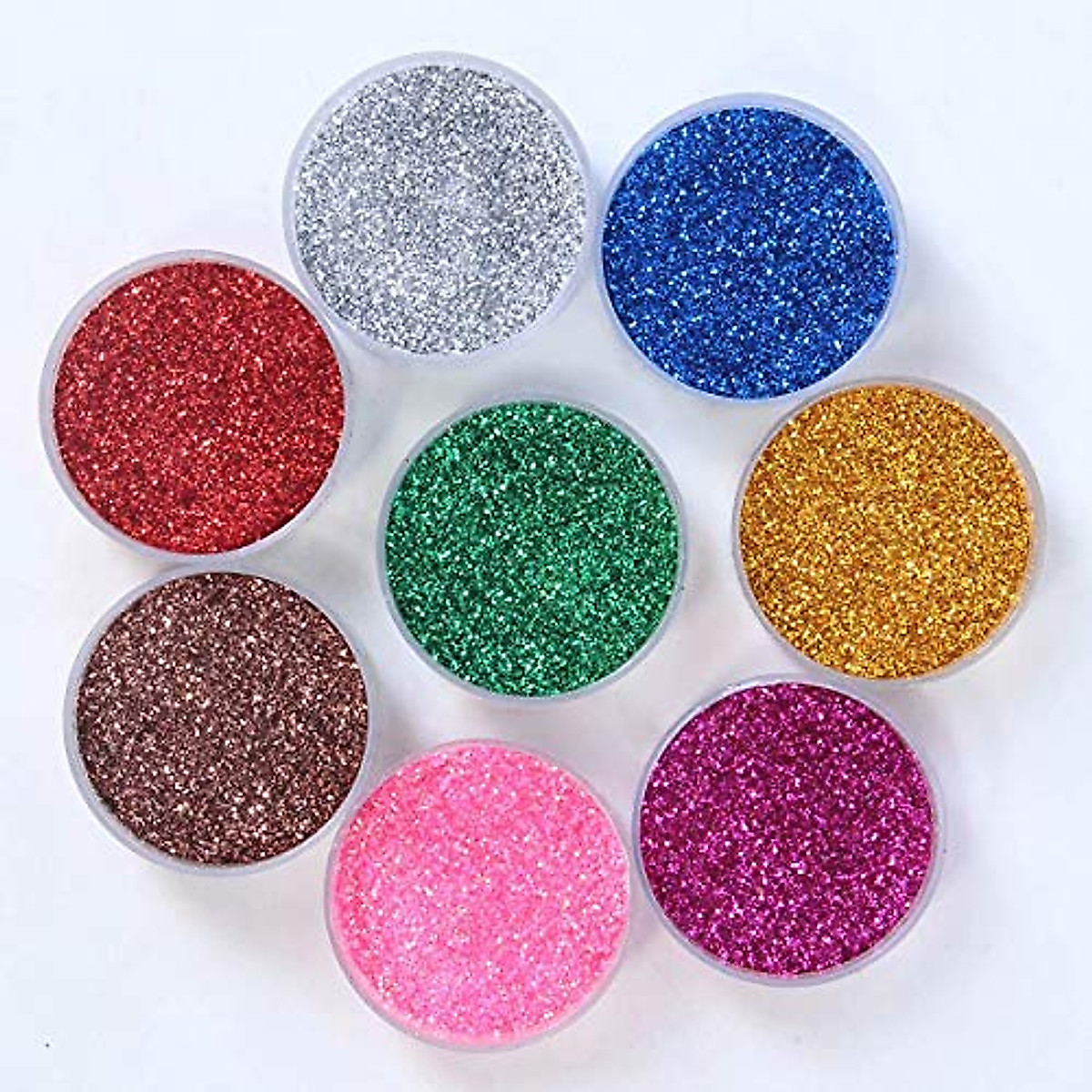 Fine Glitter 24 Colors Craft Glitter for Resin Makeup for Body Nail Face Hair Eyeshadow Lip Gloss Making
