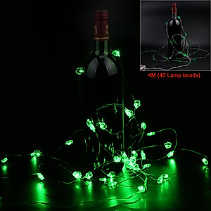 Happy st.Patrick’s Day Party Decorations, Konsait Lucky Clovers String Lights Battery Operated(13.2Ft, 40Llights, 2Modes) for Home Window Holiday St.Patricks Day Party Favors Supplies