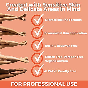 Cirepil - Cristalline - 800g / 28.22 oz Wax Beads Bag - Micro-Crystalline Formula for Sensitive Skin - Rosin-free - Unscented & Gel Texture