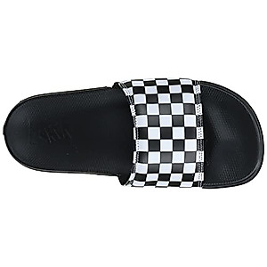 Vans La Costa Slide-On (Checkerboard) True White/Black Men's 8, Women's 9.5 Medium