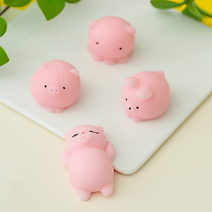 Mochi Squishy Toys 20PCS Party Favors for Kids Cat Dolphin Squishy Squeeze Stress Relief Toys Mini Mochi Kawaii Animal Party Novelty Toys Boy Girl Birthday Gift Random