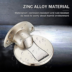 304 Stainless Steel Ground Suction,Floor Mount Magnet Door Stopper - Invisible Magnetic Door Stop, Magnets Door Stops Wall Prop Hold Open Doorstop,for Home Office Bedroom Door Stop (Silver)