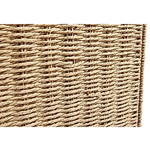 Badger Basket Woven Top and Baskets-Brown Kid's Storage Bench