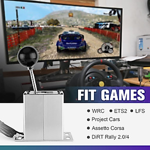 aikeec USB Simulator Shifter for ATS ETS Dust WRC Sim Racing Games H Gear shifter for Logitech G29 G27 G25 G920 T300RS/GT Steering Wheel PC Windows 7+R