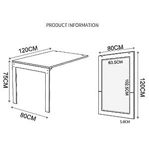 Wall Mounted Table, Fold Out Convertible Desk with A Chalkboard, Multi-Function Computer Writing Floating Desk, for Study, Bedroom or Balcony