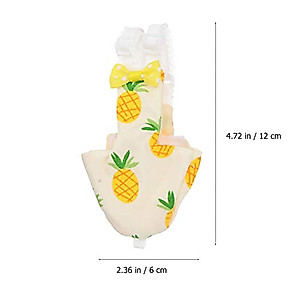 Baluue Bird Clothes, Flight Suit, Bird Diaper, 2pcs Bird Parrot Nappy, Cockatiel Diaper(Size S, Random Style)