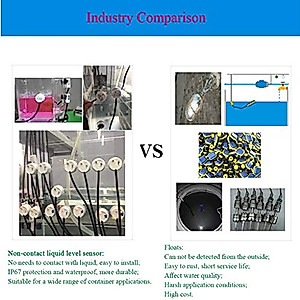Taidacent Fully Automatic Water Level Controller Water Tank Automatic Filling System Water Pump Controller with Three Non Contact Water Level Sensors
