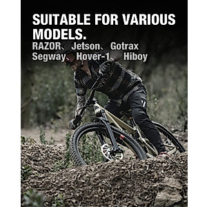 stio Universal Power Adapter Charger for Gotrax/Hiboy, 42V/36V 2A GX16 GX12 3Pins DC5.5-2.5/2.1 XLR 3Prong Connector Power Supply for 36V Lithium Battery UL Certified Charger