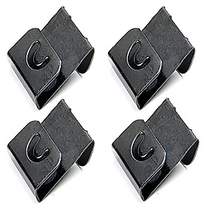 MroMax Photo Frames Hanger Hooks, 0.3mm Thick S-Shaped Metal Wall Mount Album Picture Hanging Clips, 50 Pcs