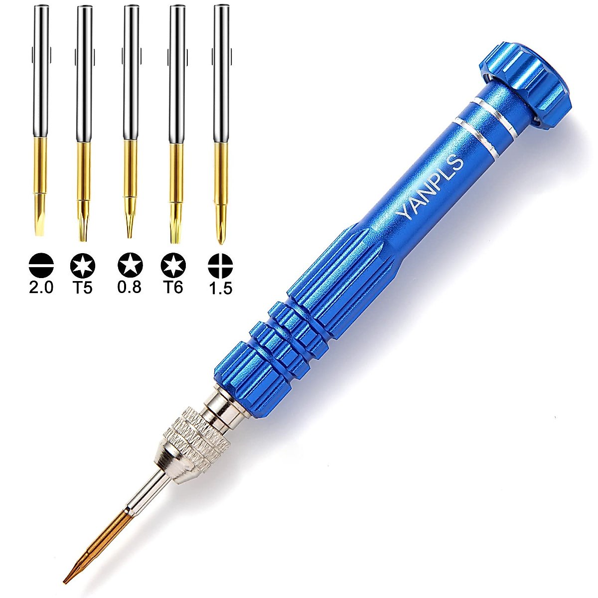 YANPLS Small Watch Eyeglass Screwdriver Set， Micro Precision Eyeglass Repair Screwdriver Kit Small Screwdriver Set for Electronics、Sunglasses、Jewelry（blue）
