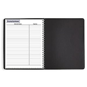 AT-A-GLANCE 2023 Weekly Planner, DayMinder, 7" x 8-3/4", Medium, Column-Style, Faux Leather, Black (G59000)