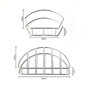 Yaoxianwu Taco Shell Mold Stand - Stainless Steel Tacos Shells Maker for Baking, Fryer or Air Frying Make Crispy Flat-Bottom Tacos Shells Holder Stand Tortilla Maker at Home (Pack of 2 Sets)