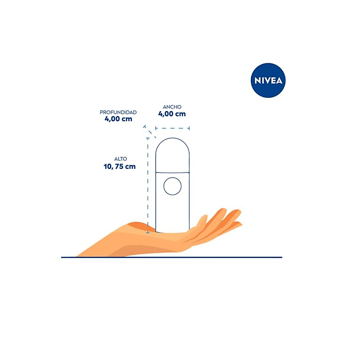 Nivea Deodorant Whitening Pack of 4 Aclarado Natural 50 milliliters 1.7 Fl Oz, 50.0 milliliters