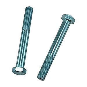 3/8"-24 X 6" Zinc Plated Grade 5 Fine Thread Hex Head Bolt (Quantity of 1)