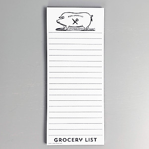 Bon Appetit Pig Refrigerator Notepads Grocery List - Set of Two Pads