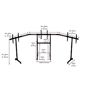 Next Level Racing Free Standing Triple Monitor Stand (NLR-A010)