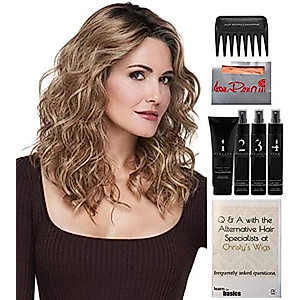 Raquel Welch & Christy's Wigs Bundle - 8 Items: High Octane Wig Q & A Booklet, 2oz Travel Size Wig Shampoo, Conditioning Spray, Flexible Spray, HD Smooth, Wide Tooth Comb & Wig Cap - Color: SS17_23
