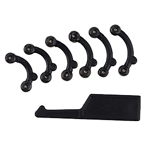 Voluxe 3 Pairs Invisible Nose Shaper Clip,Pain-Free Nose Up Lifting Device Beauty Enhancer Portable Soft For Women Men(Black)