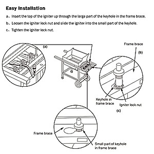Apromise Grill Igniters - Grill Igniter Replacement for Weber Genesis Platinum Ⅰ&Ⅱ, Genesis Silver/Gold Pre-2002 Gas Grill Models