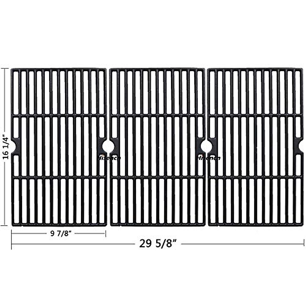Hisencn 57 Inch Heavy Duty Gas Grill Cover and Grill Heat Plates Cooking Grid for DynaGlo DGF510SBP, DGF510SSP, DGF510SSP-D